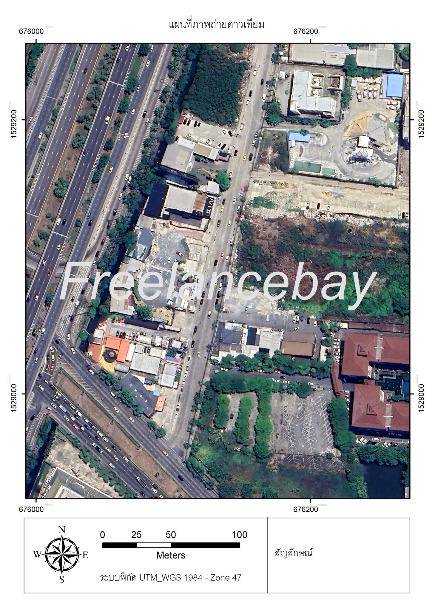 ผลงาน จัดทำแผนที่ GIS (2D และ 3D) ขอบเขตและการใช้ประโยชน์ที่ดิน