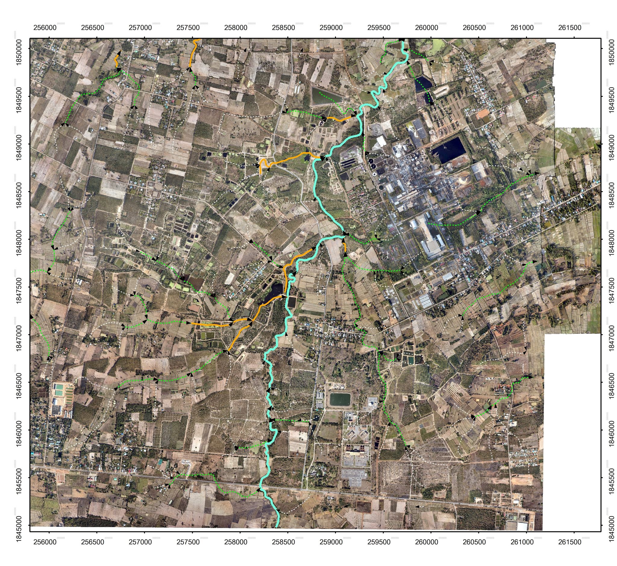 ผลงาน จัดทำแผนที่ GIS (2D และ 3D) ขอบเขตและการใช้ประโยชน์ที่ดิน